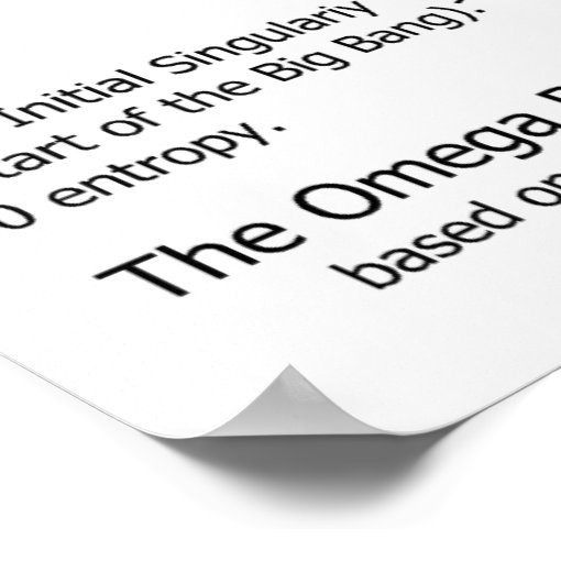 Quantum Mechanics Multiverse Omega Point Diagram Poster | Zazzle