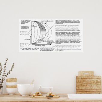 Quantum Mechanics Multiverse Omega Point Diagram Poster | Zazzle