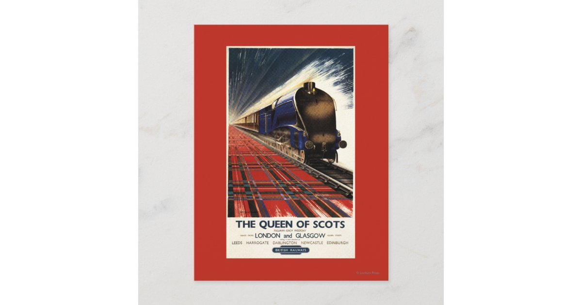 Queen of Scots Pullman Train Postcard | Zazzle