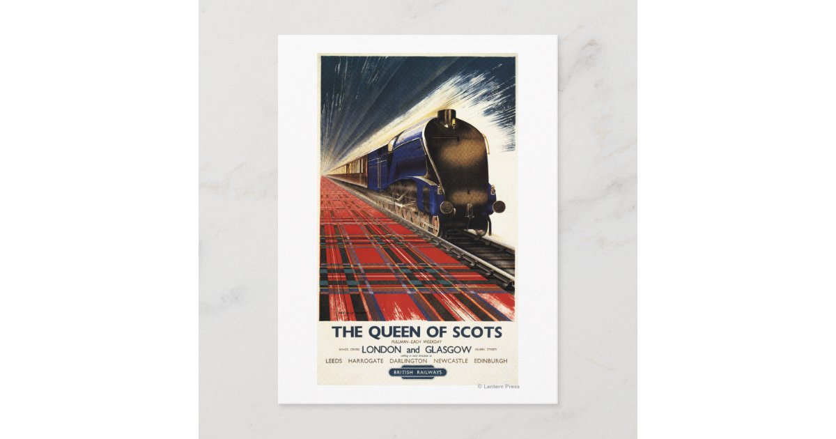 Queen of Scots Pullman Train Postcard | Zazzle