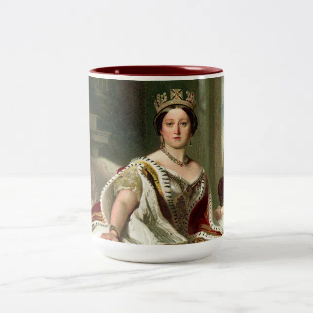 Queen Victoria Portrait Two-Tone Coffee Mug | Zazzle