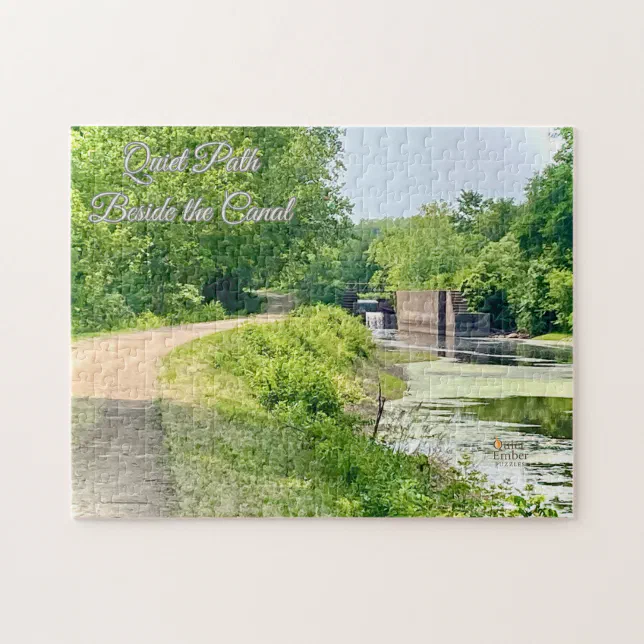 Quiet Path Beside the Canal Jigsaw Puzzle | Zazzle