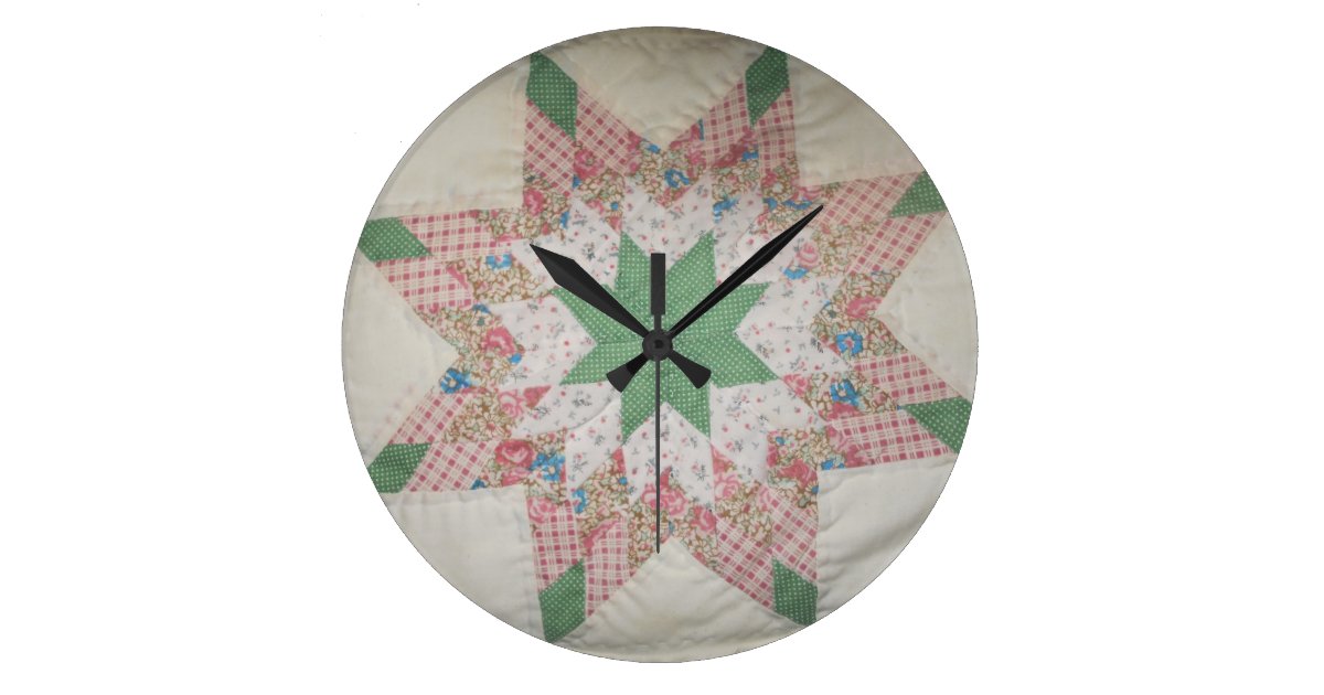 Quilt Wall Clock | Zazzle.co.uk