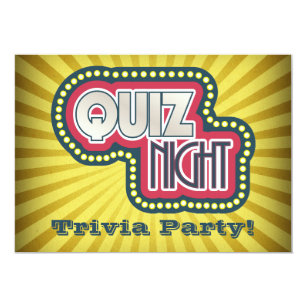Quiz Invitations | Zazzle UK