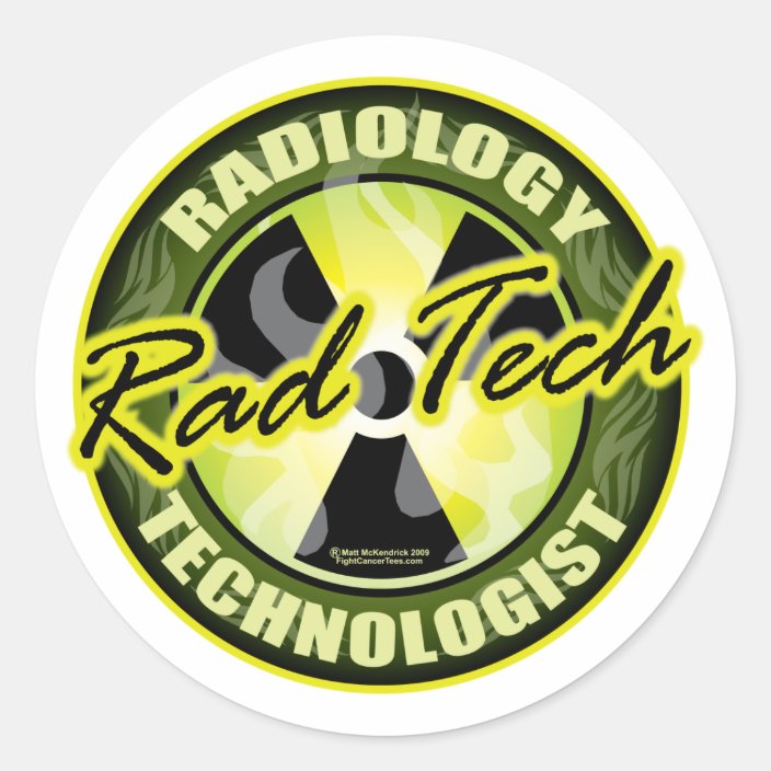 Rad Tech Classic Round Sticker | Zazzle.co.uk