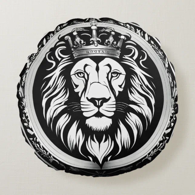 Radiant Round Elegance - Handcrafted Design Pillow | Zazzle