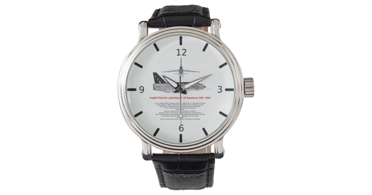RAF Lighting Fighter Jet Watch | Zazzle