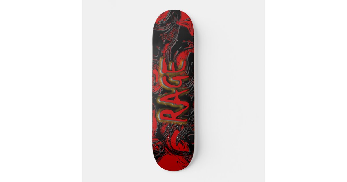 Rage Skateboard | Zazzle