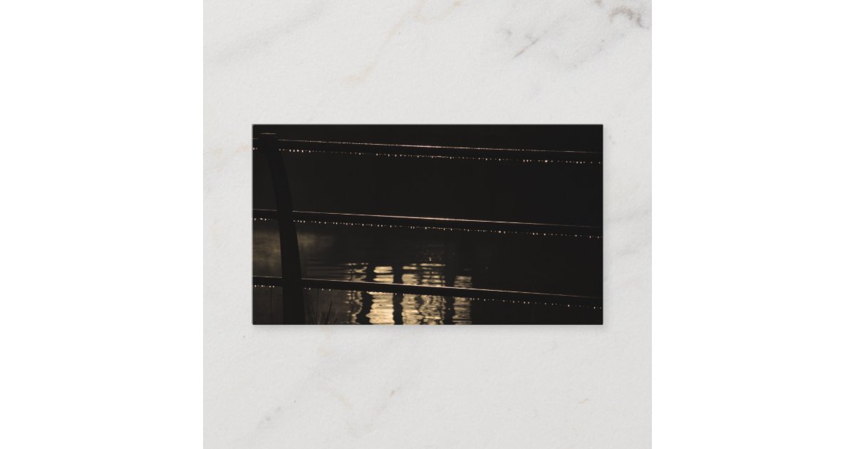 Railings and water drops business card | Zazzle