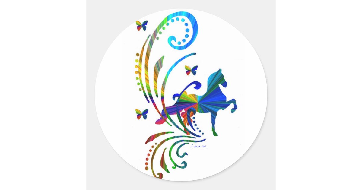Rainbow ASB Classic Round Sticker | Zazzle
