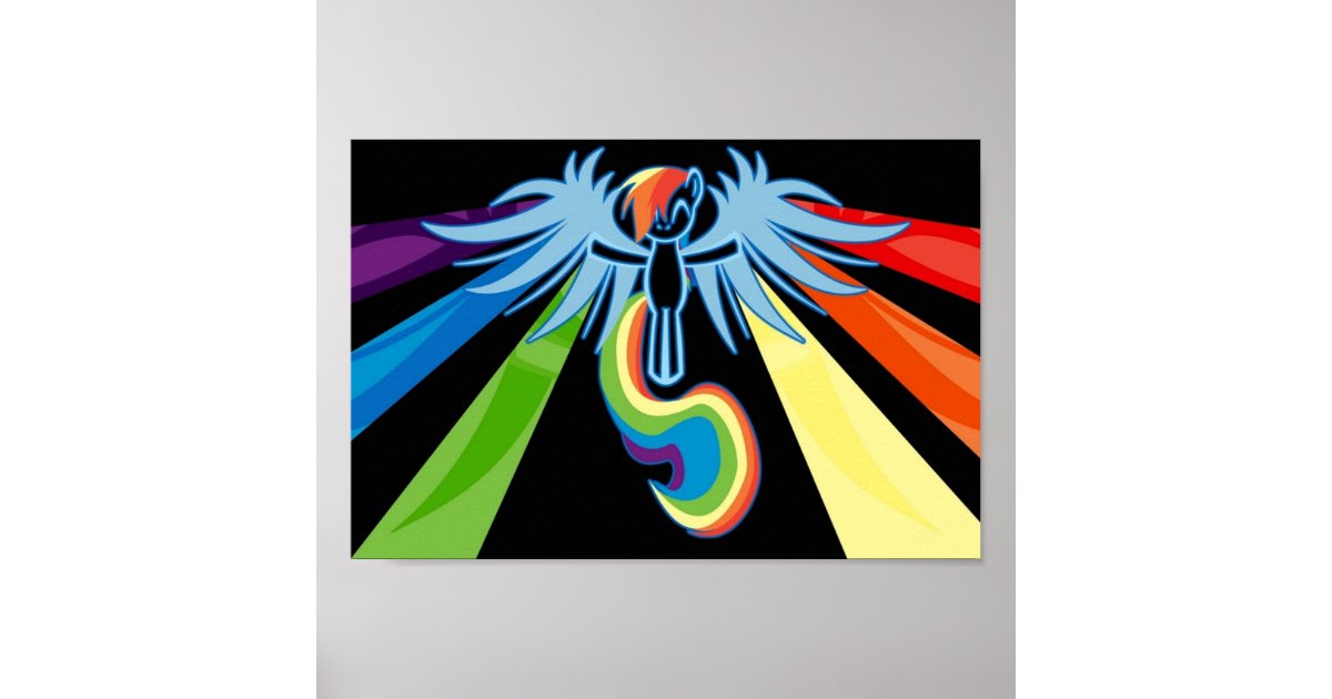 Rainbow Dash Minimal Poster | Zazzle