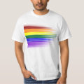 Rainbow Flag Mens T-shirts (Front Design) | Zazzle