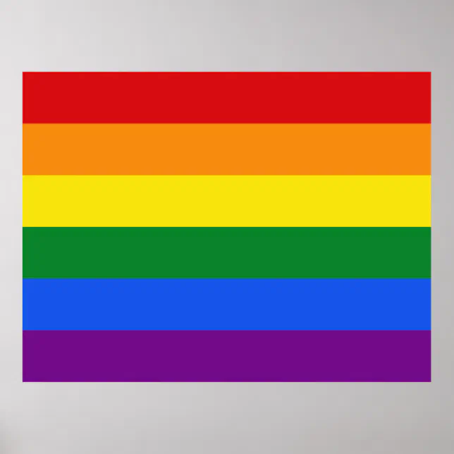 Rainbow Flag poster | Zazzle