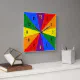 Rainbow LGBTQ American Pride Diversity Flag Square Wall Clock | Zazzle