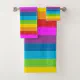 Rainbow Stripes Bath Towel Set | Zazzle