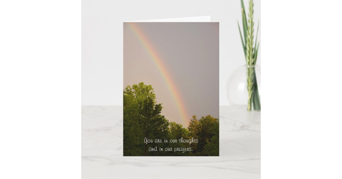 Rainbow Sympathy Card | Zazzle