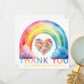 Rainbow Thank You Teacher Appreciation Card | Zazzle