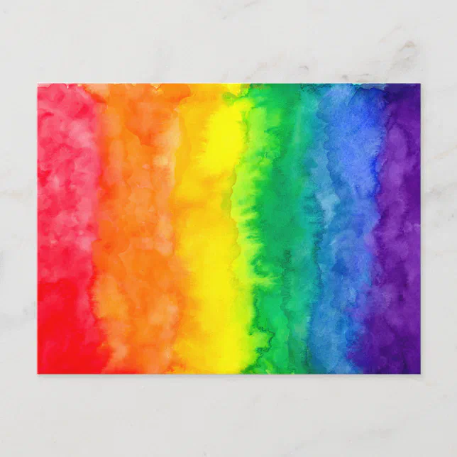Rainbow Wash Postcard | Zazzle