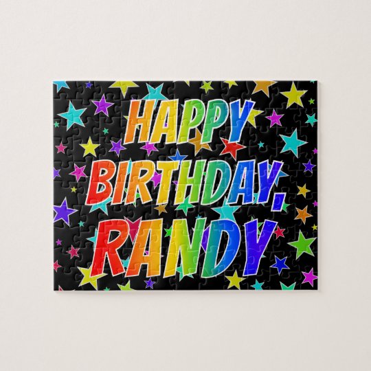 "RANDY" First Name, Fun "HAPPY BIRTHDAY" Jigsaw Puzzle | Zazzle.co.uk