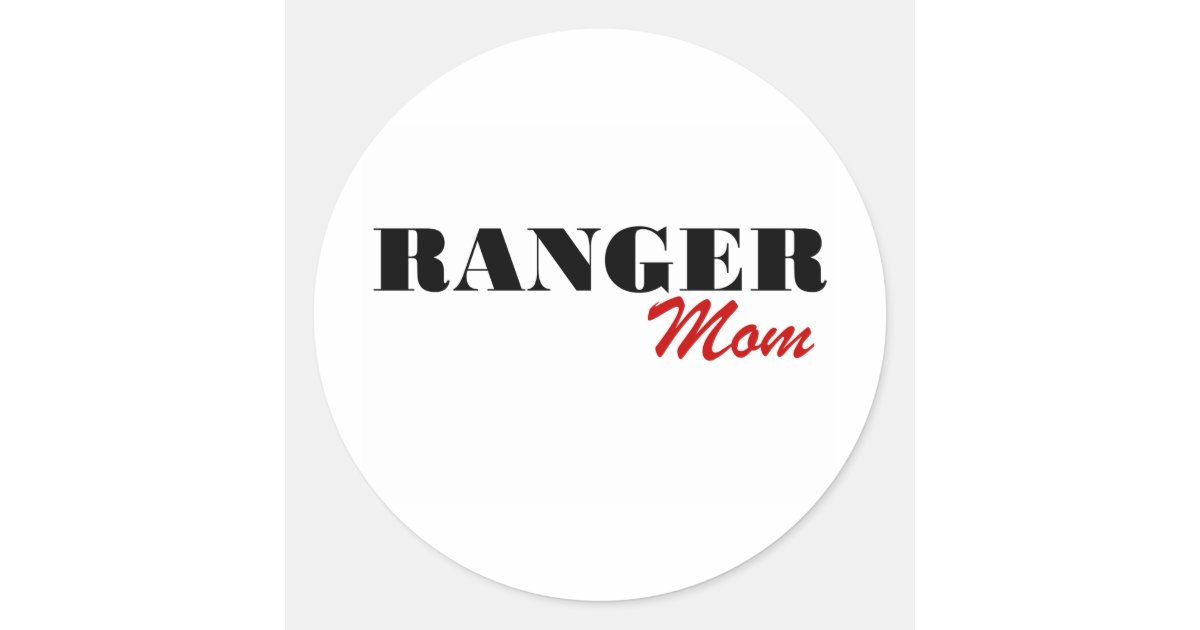 Ranger Mum Classic Round Sticker | Zazzle