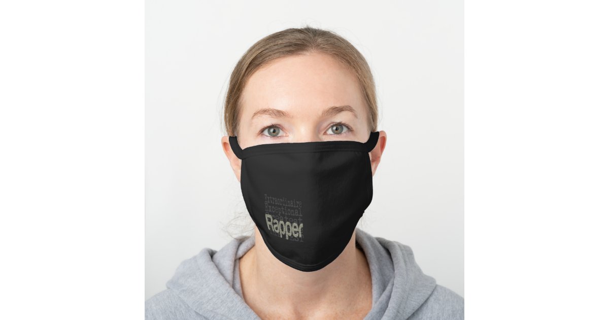 Rapper Extraordinaire Face Mask | Zazzle.co.uk
