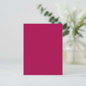 Raspberry Red Pink Solid Trend Colour Background Postcard | Zazzle