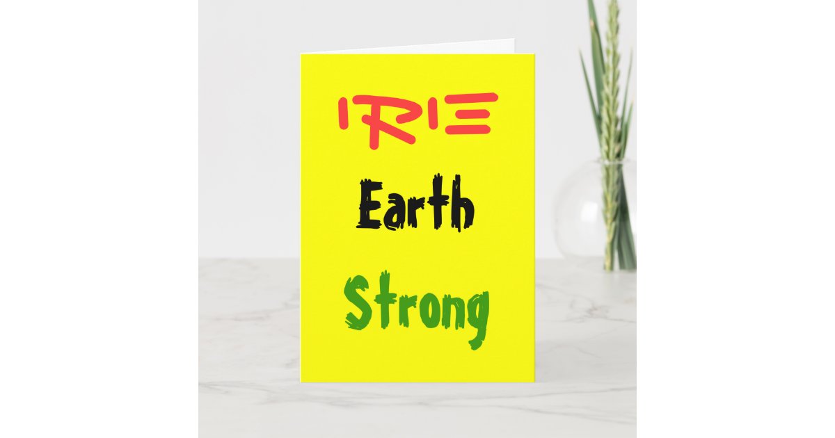 Rasta birthday greeting cards | Zazzle