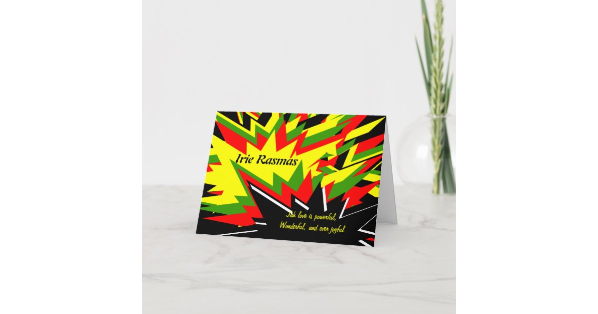 rasta christmas greeting cards | Zazzle
