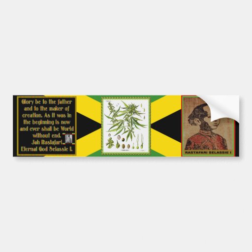 Rasta Prayer Recited before the Smoking Ceremony Bumper Sticker | Zazzle