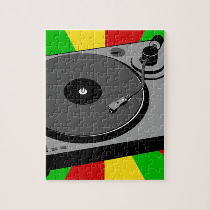 Rasta Turntable Jigsaw Puzzle | Zazzle.co.uk