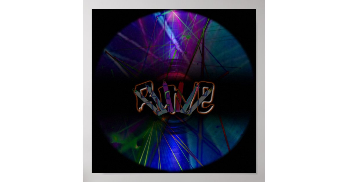 Rave Poster | Zazzle