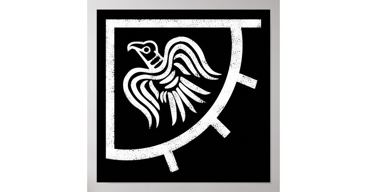 Raven Banner Viking Flag Poster | Zazzle