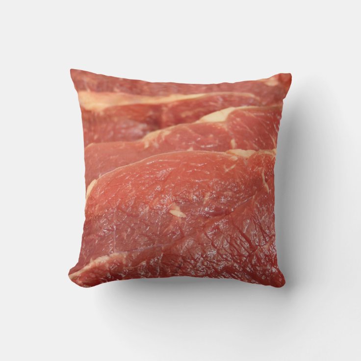 Raw Meat Cushion | Zazzle
