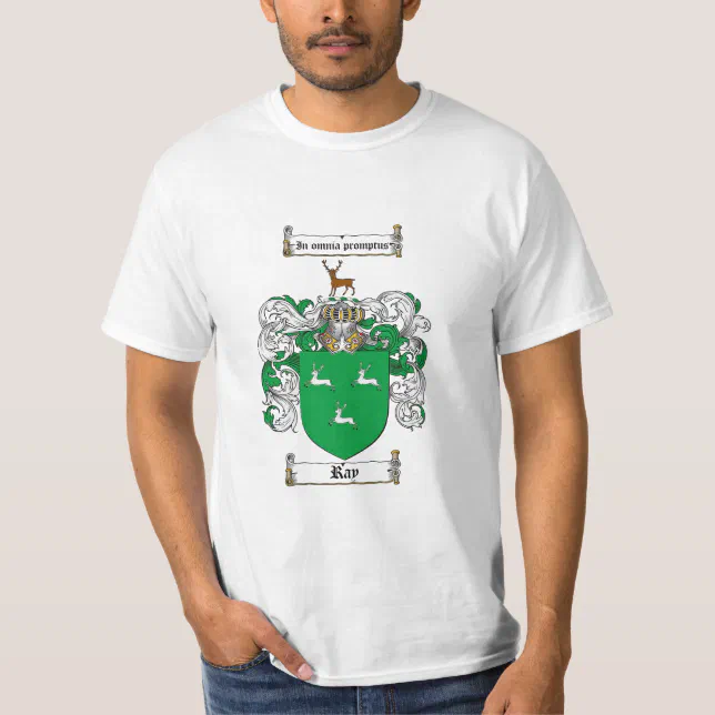 Ray Family Crest - Ray Coat of Arms T-Shirt | Zazzle