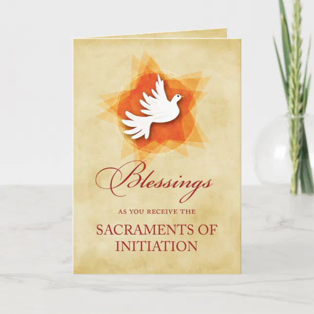 RCIA Confirmation and Communion Congratulations Card | Zazzle