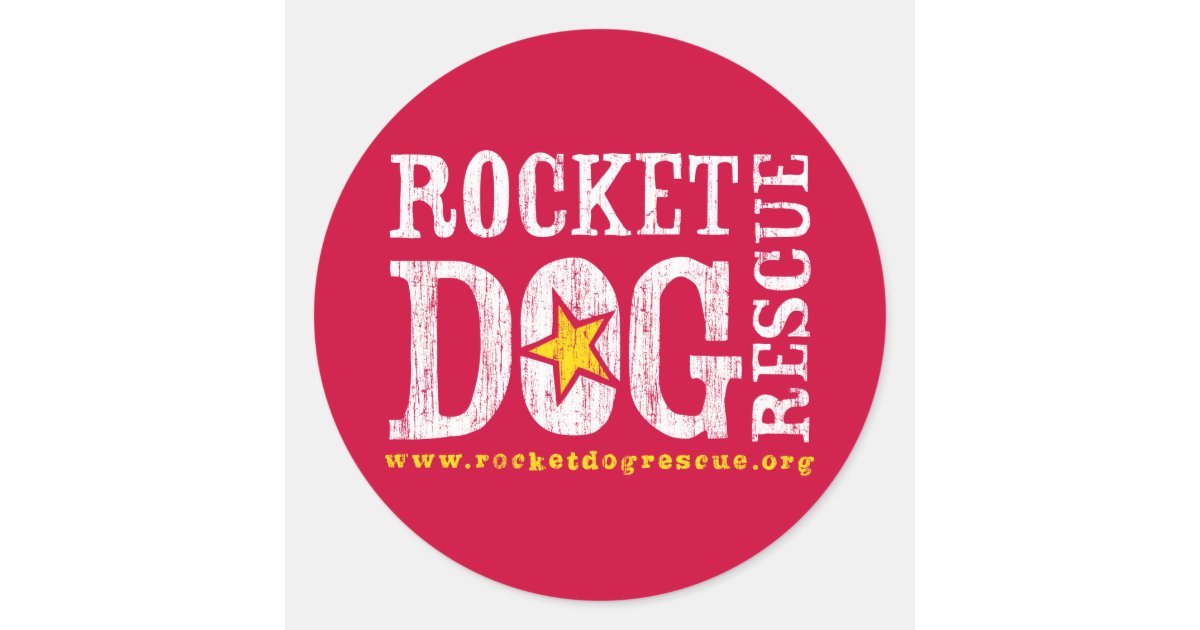 RDR Logo (wht/goldenrod) Classic Round Sticker | Zazzle