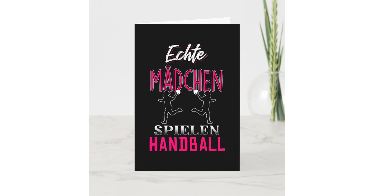 Real Girls Handball Card | Zazzle