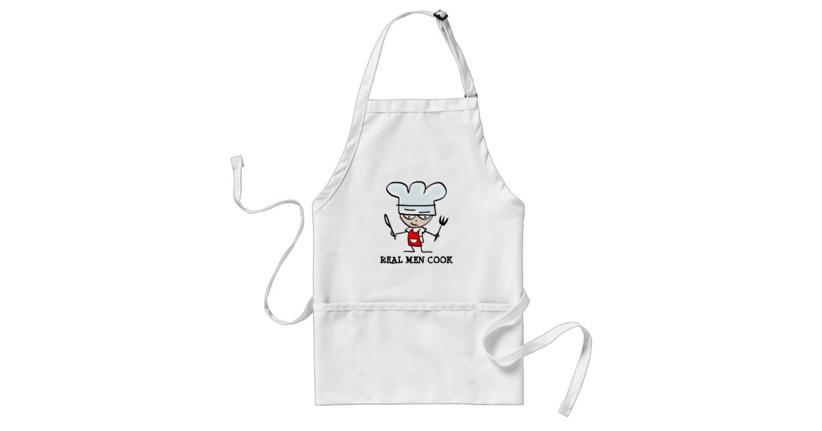 Real men cook apron | Zazzle