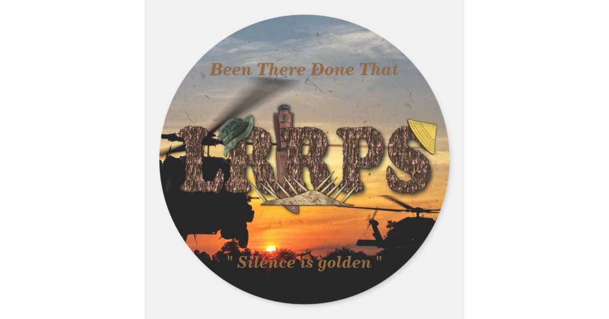 Recon LRRP LRRPS LURPS Vietnam Nam War Classic Round Sticker | Zazzle