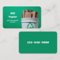 Recycling Waste Management Business Card | Zazzle