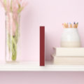 Red and Blush Pink Striped Wedding Guest Book | Zazzle