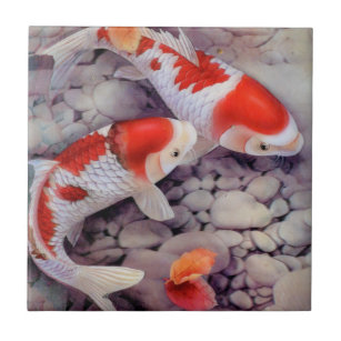 Koi Decorative Ceramic Tiles | Zazzle.co.uk