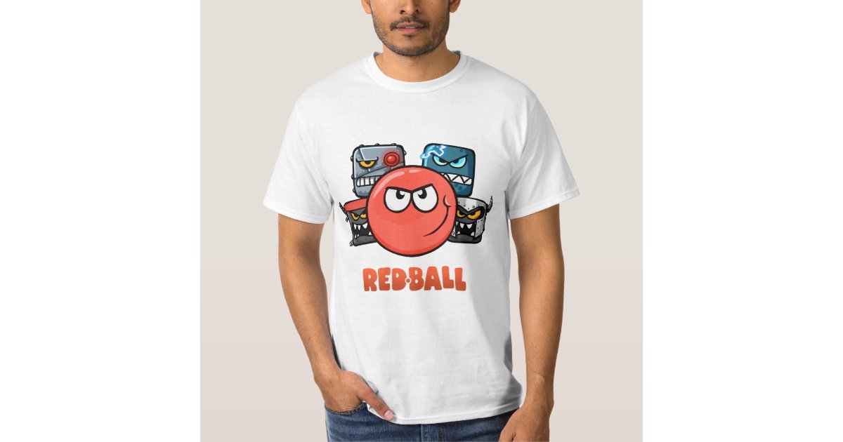 red ball 4 the crew racing emoji tshirt | Zazzle
