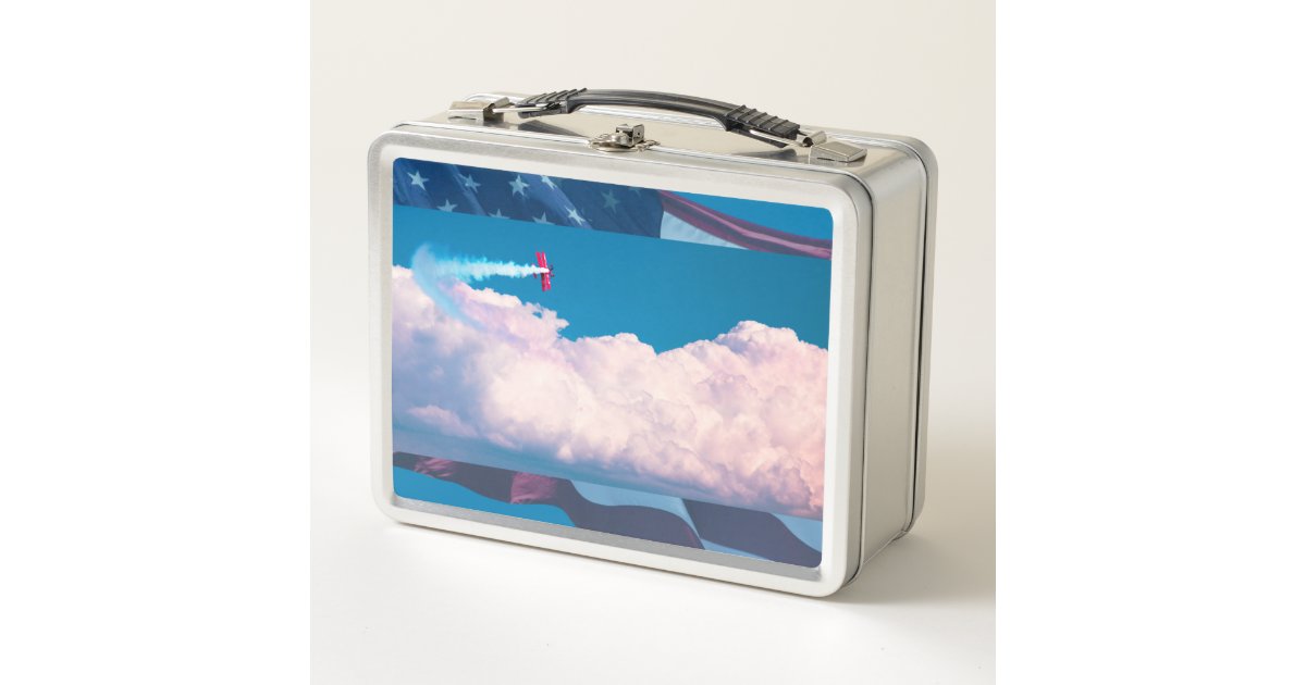RED BARON UP & AWAY METAL LUNCH BOX | Zazzle