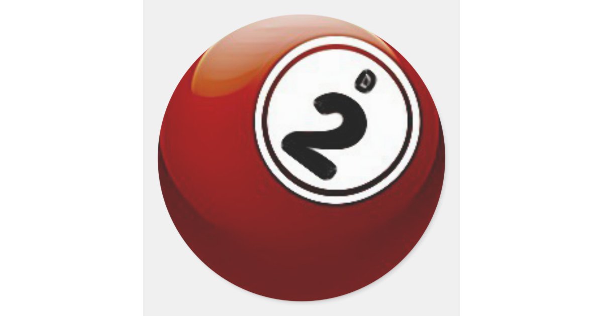 Red BINGO Ball Stickers | Zazzle