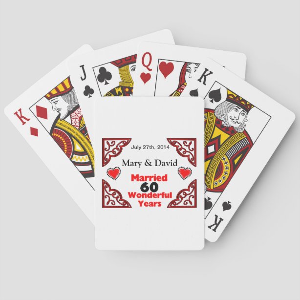 Red Heart Playing Cards | Zazzle UK
