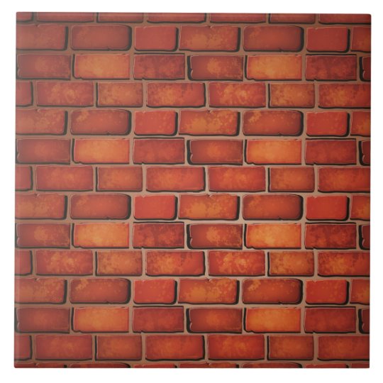 Red brick wall tile | Zazzle.co.uk