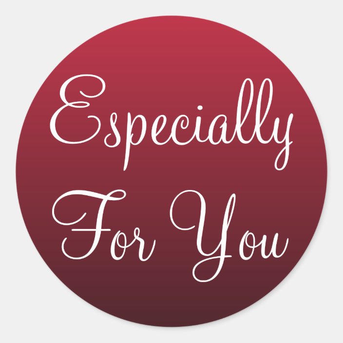 Red Especially For You Gift Tag Stickers | Zazzle.co.uk