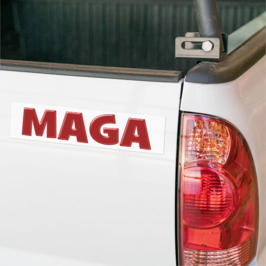 Red MAGA Bumper Sticker | Zazzle.co.uk