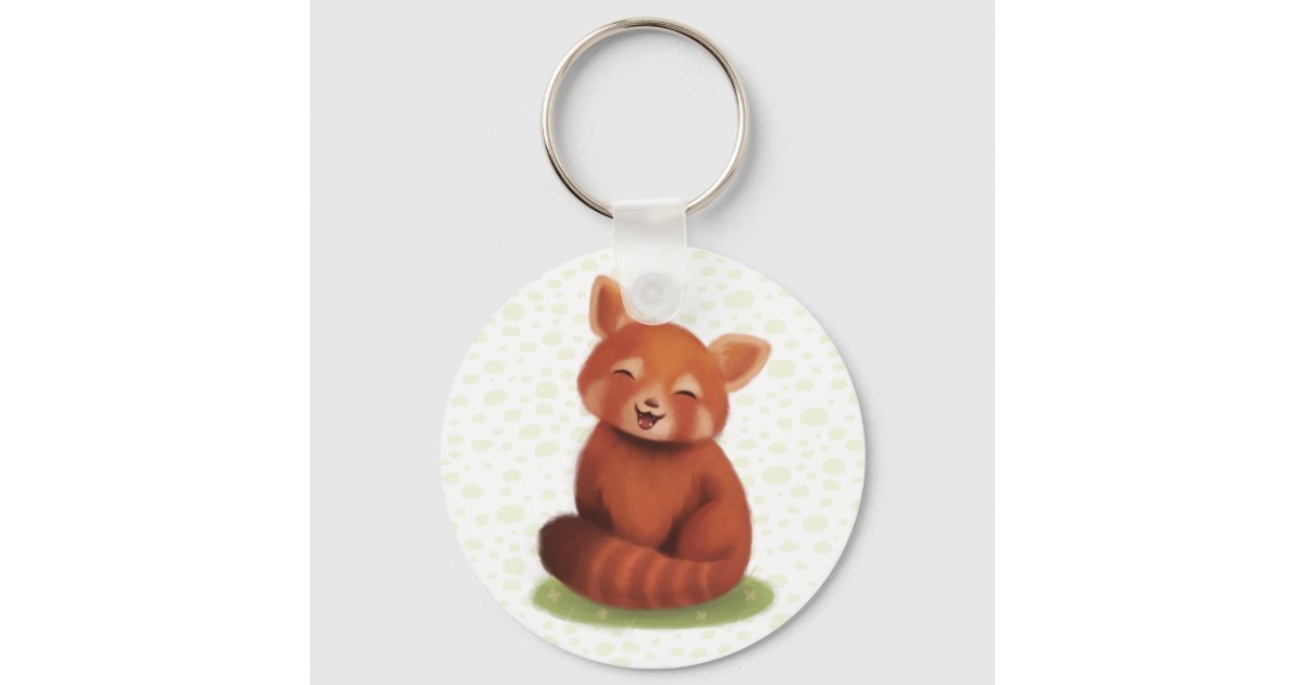 Red Panda Key Ring | Zazzle